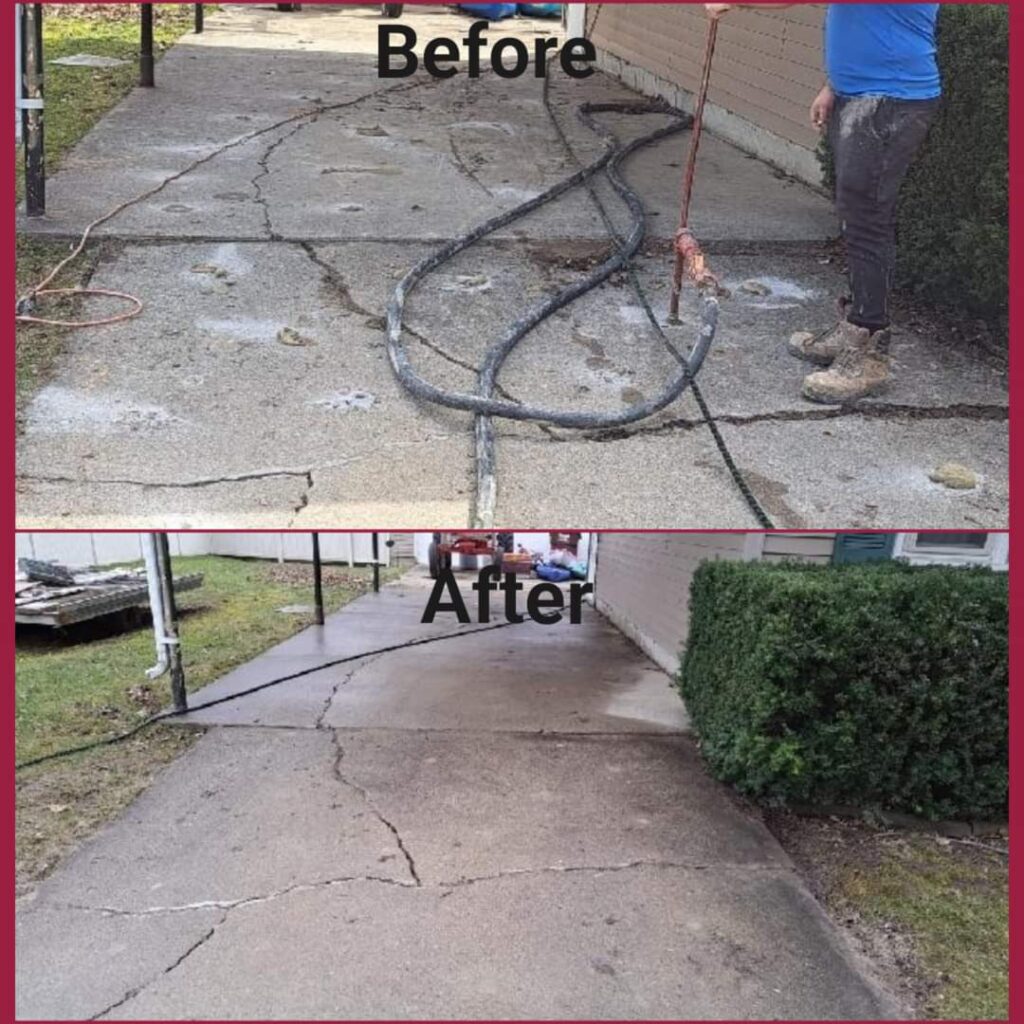 Driveways - Concrete Raising & Leveling